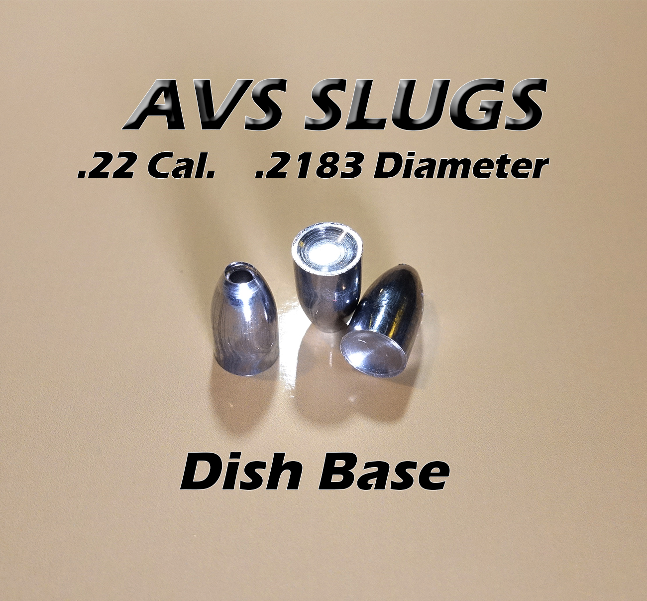 .2183 Diameter DISH 22 Caliber Slug – Hollow Point (20 to 46 Grains ...