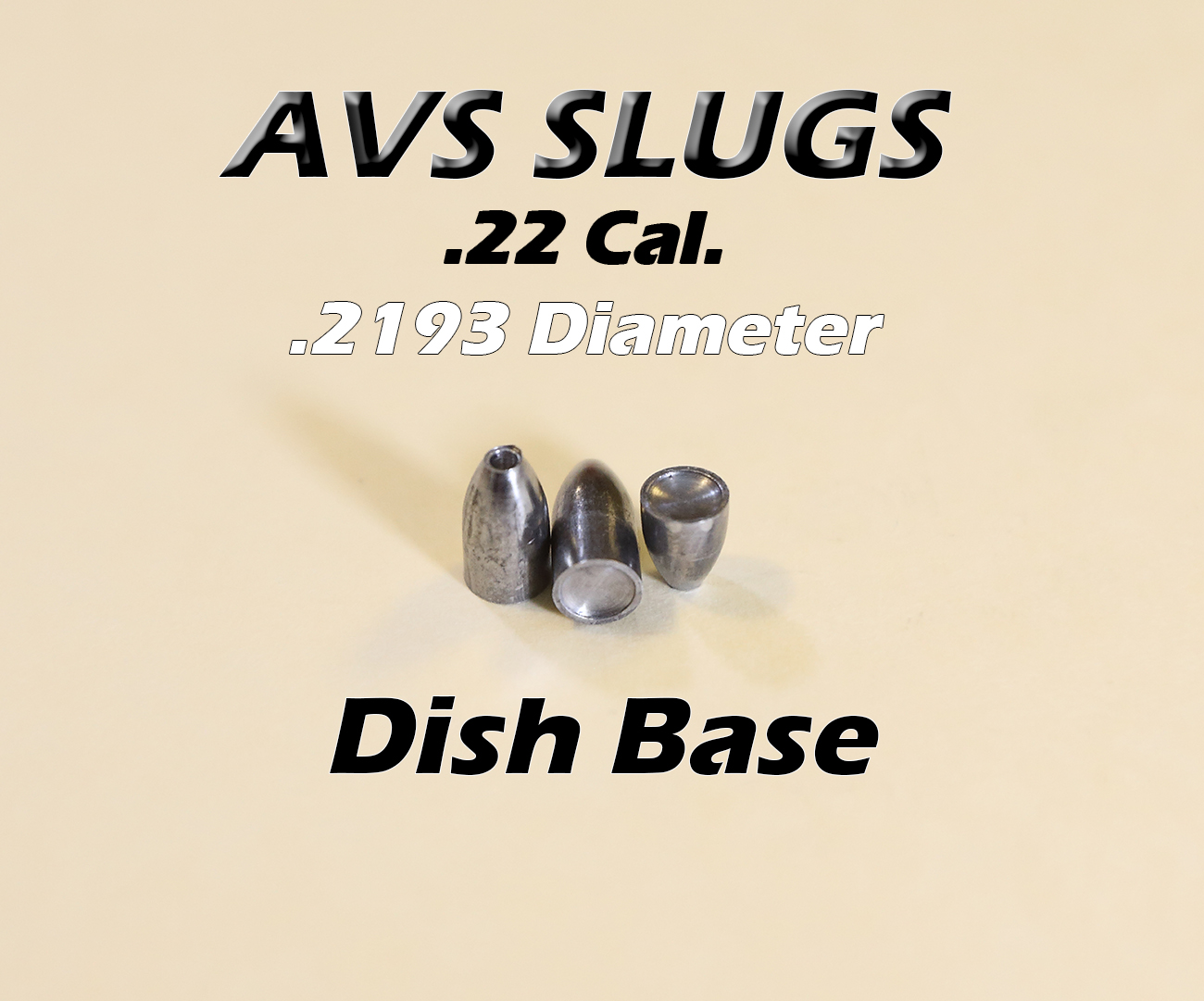 .2193 Diameter DISH 22 Caliber Slug – Hollow Point (20 to 40 Grains ...